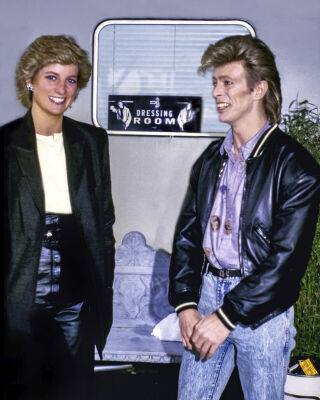 Princess Diana and David Bowie : Photograph: DOR_DB024 | Iconic Licensing