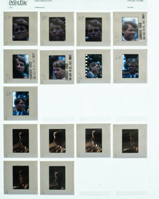 Robert F. Kennedy : Contact sheet: LF_RFK_Box2_003 | Iconic Licensing